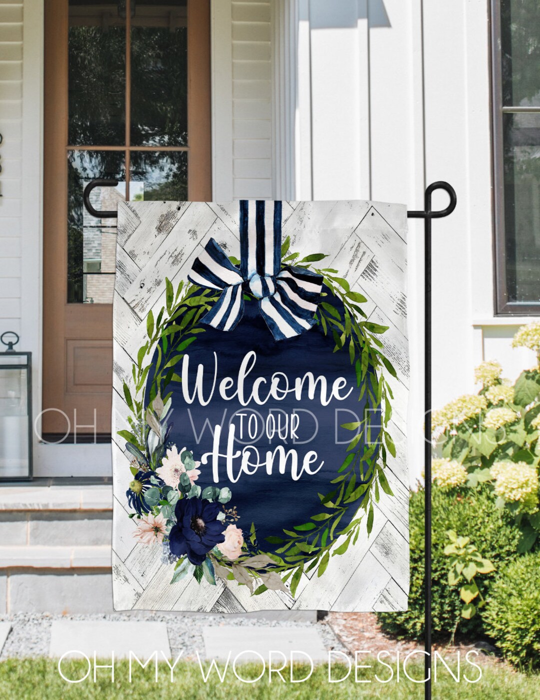 Welcome Garden Flag-spring Flowers Garden Flag-welcome to Our Home Flag ...