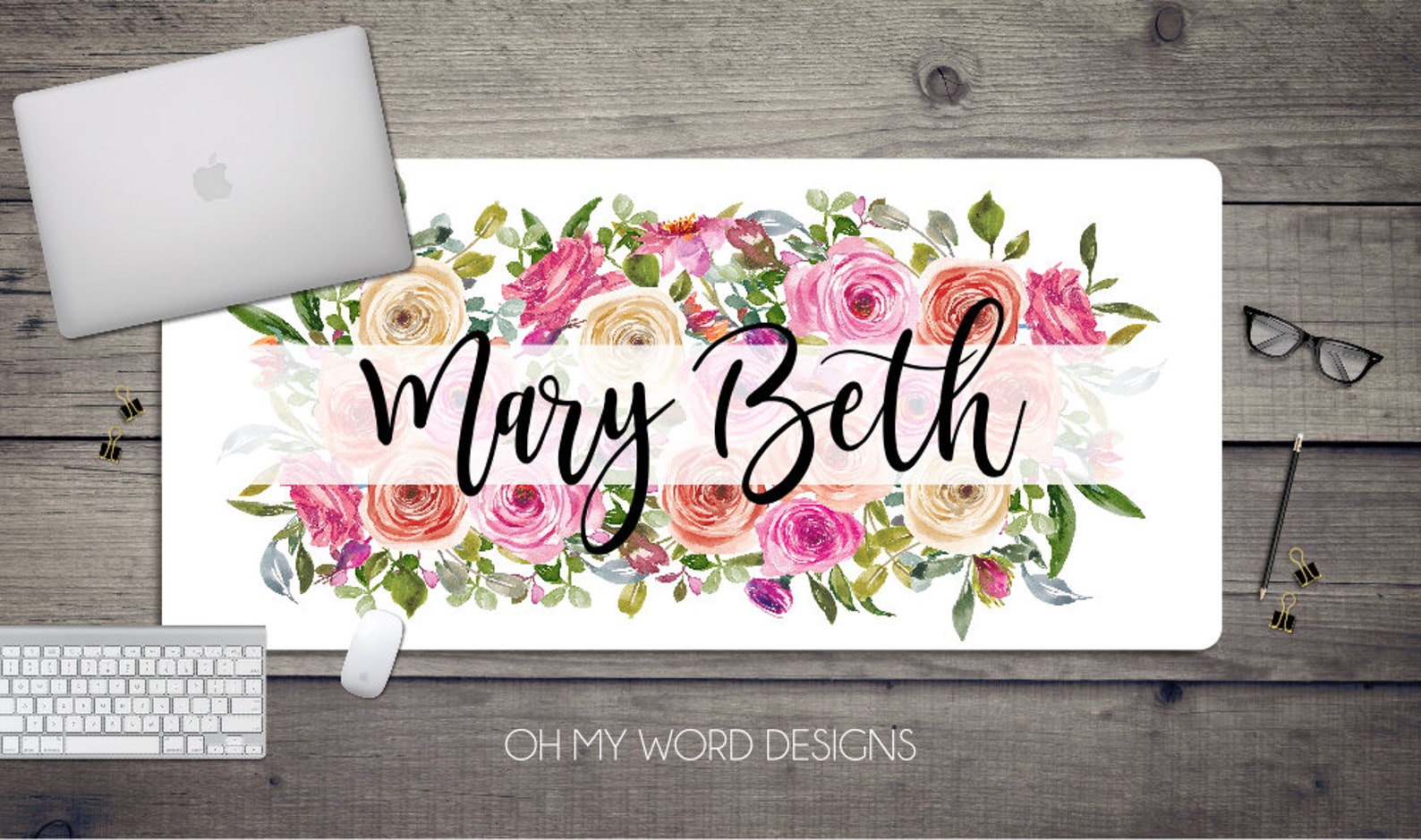 Personalized Desk Mat-desk Mat-over Sized Mouse Pad-neoprene | Etsy