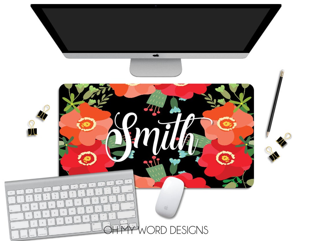 Personalized Desk Mat-desk Mat-over Sized Mouse Pad-neoprene - Etsy