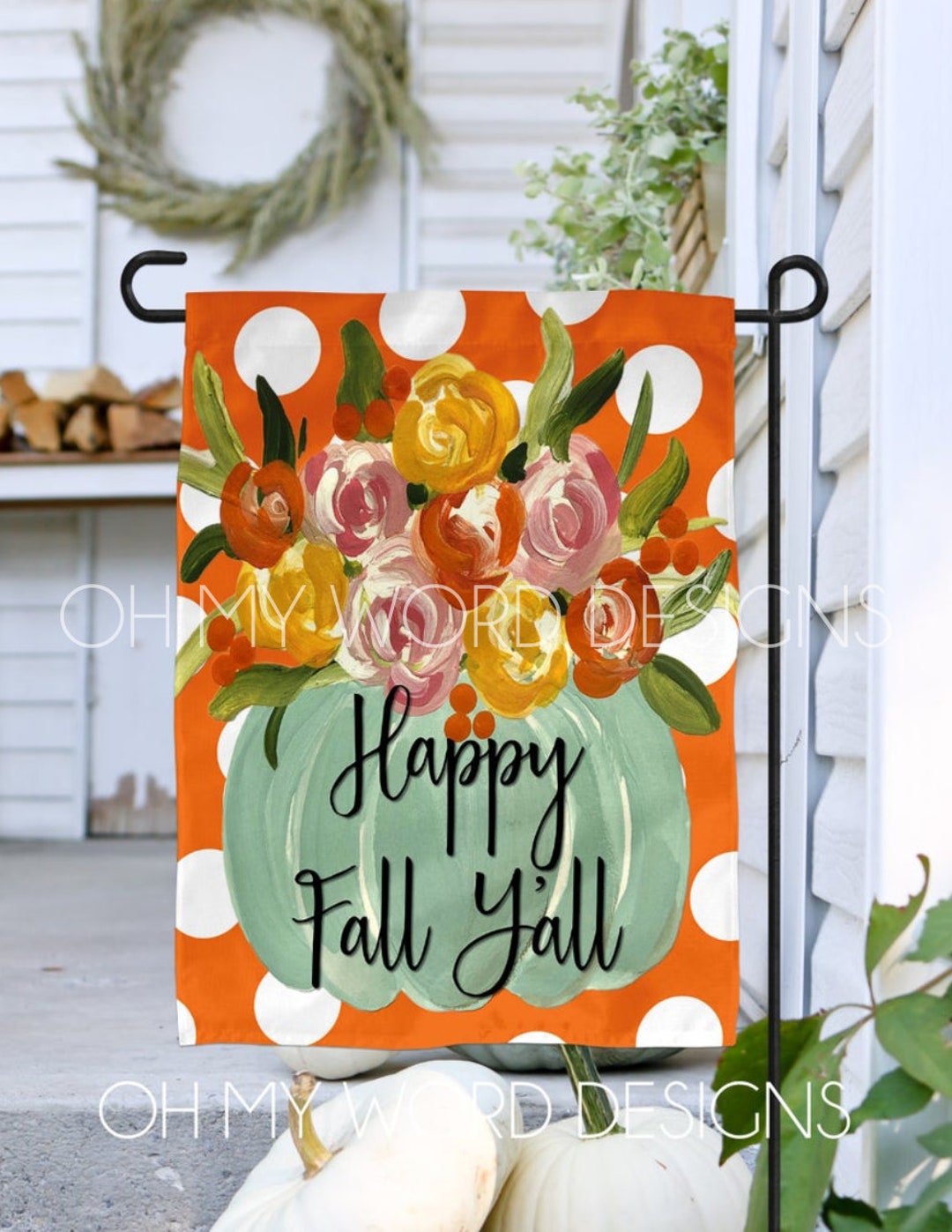 Welcome Fall Y'all Garden Flag-fall Garden Flag-welcome Flag ...