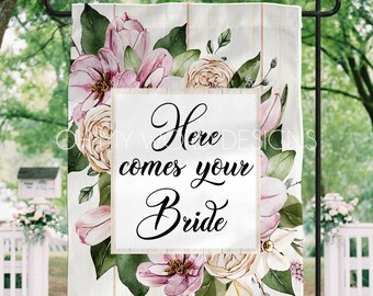 Here Comes the Bride Flag - Etsy