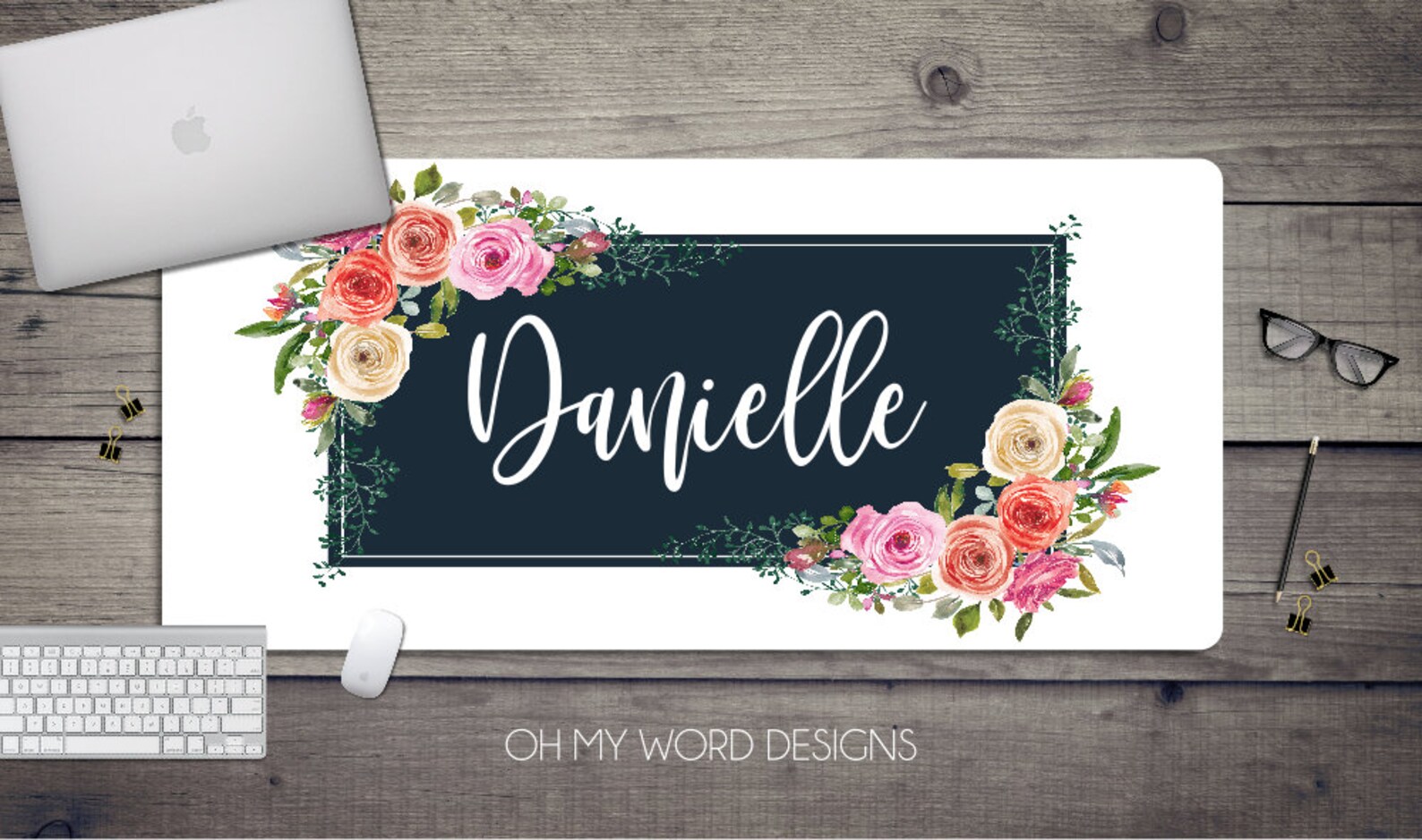 Personalized Desk Mat-desk Mat-over Sized Mouse Pad-neoprene | Etsy