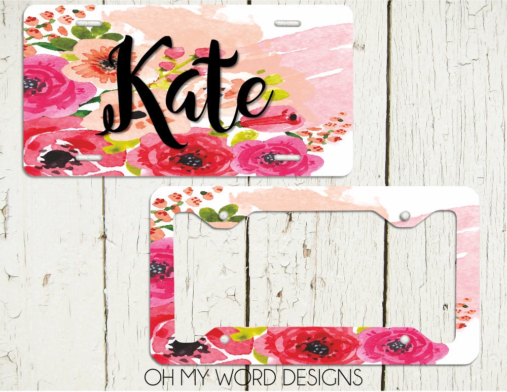 Personalized Car Tag-Personalized License Plate-Monogram Car | Etsy