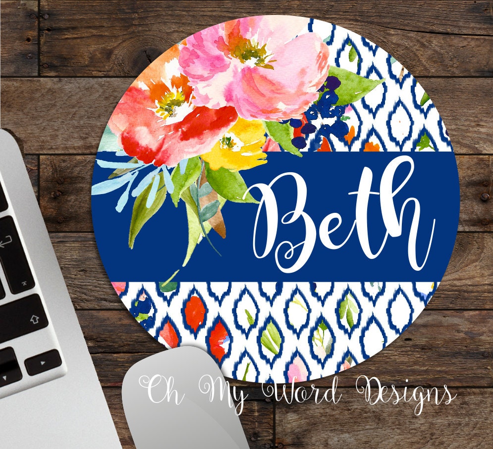 Monogrammed Mouse Pad-monogram Mouse Pad Personalized Mouse - Etsy