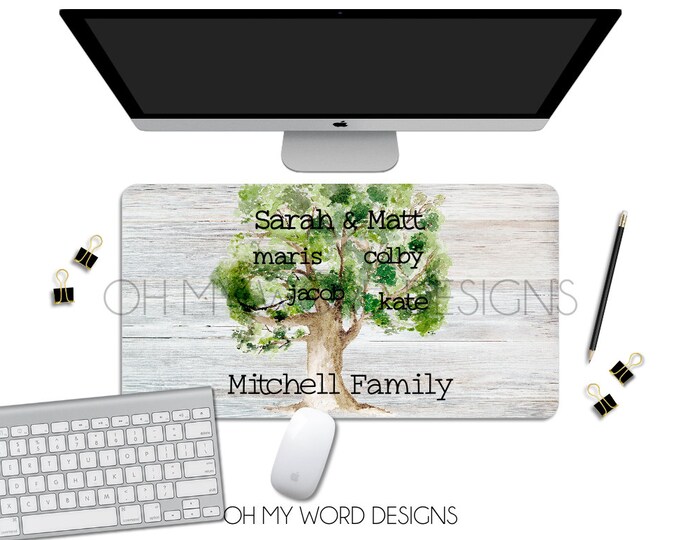 Personalized Desk Mat-desk Mat-over Sized Mouse Pad-neoprene Desk Mat ...