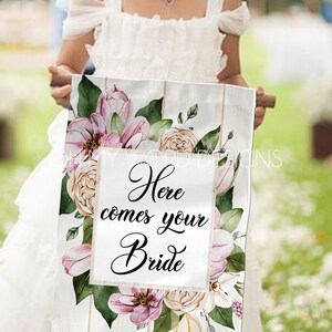 Wedding Banner-wedding Banner Flag-here Comes the Bride-bride to Be ...