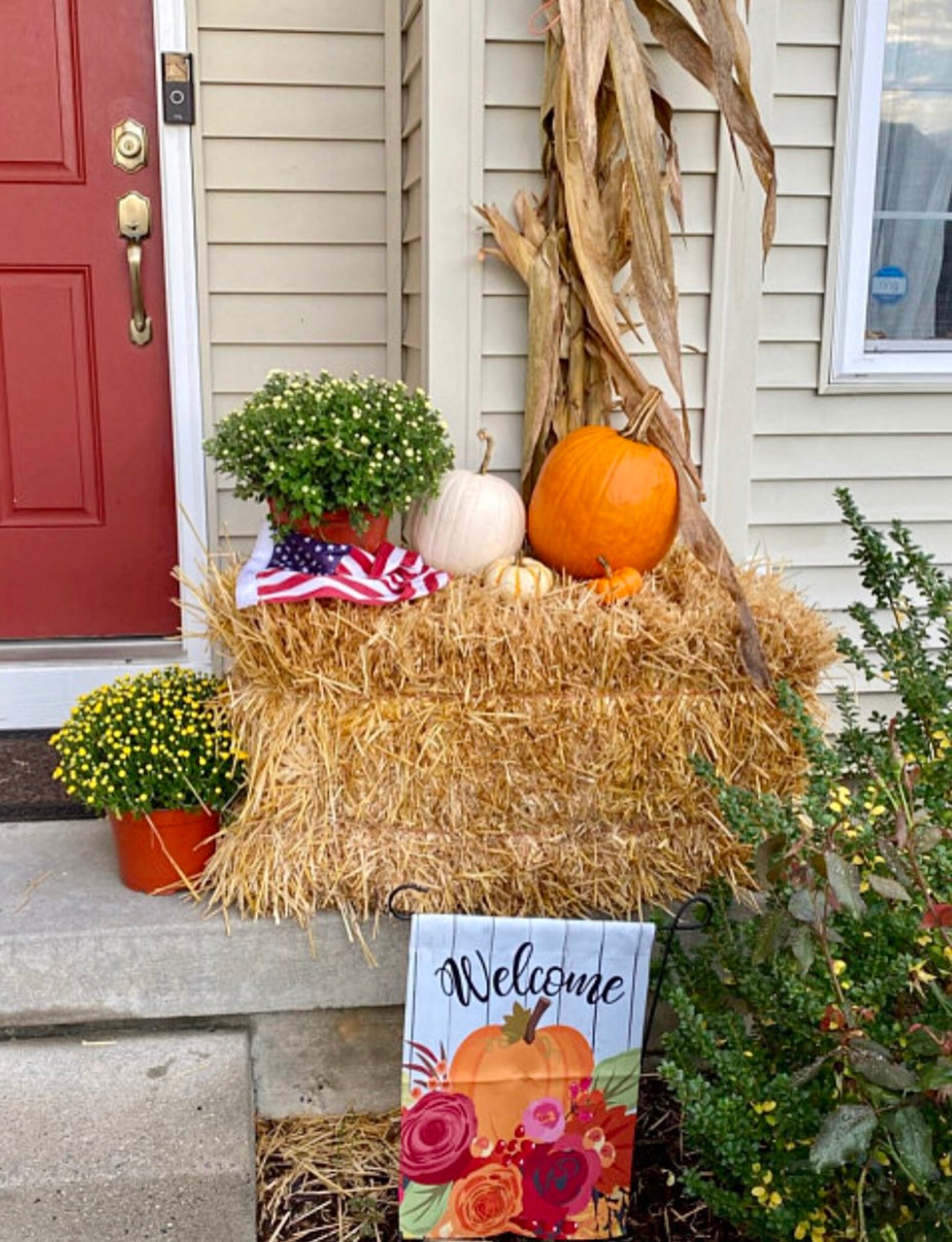 Personalized Garden Flag-welcome Fall Garden Flag-welcome | Etsy