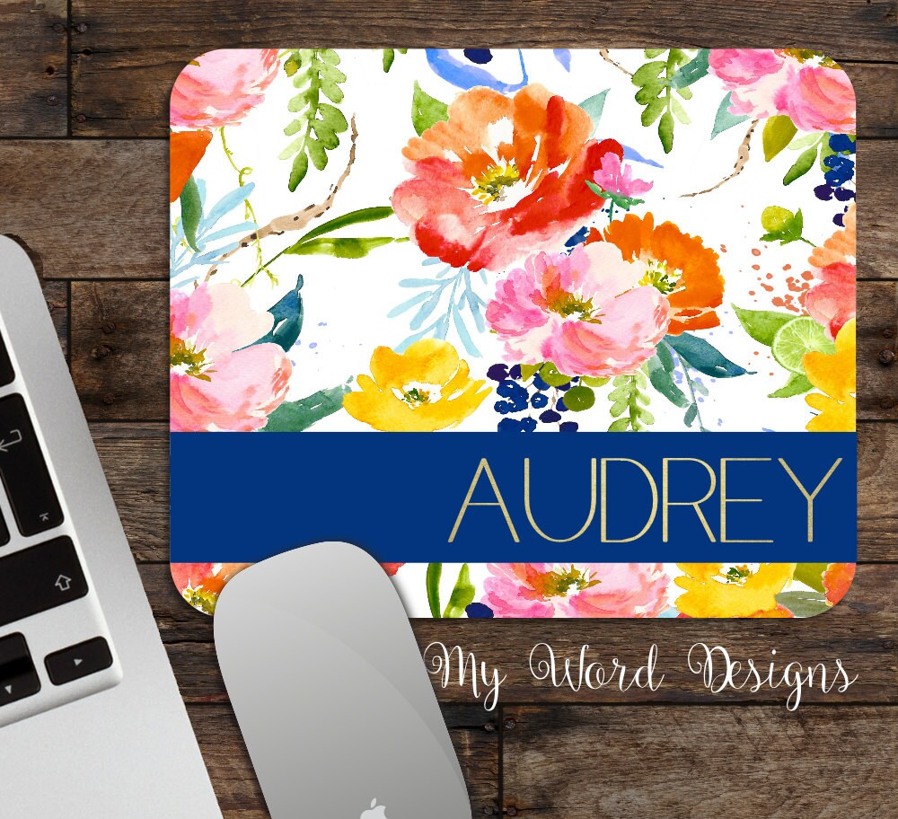 Monogrammed Mouse Pad-monogram Mouse Pad Personalized Mouse | Etsy