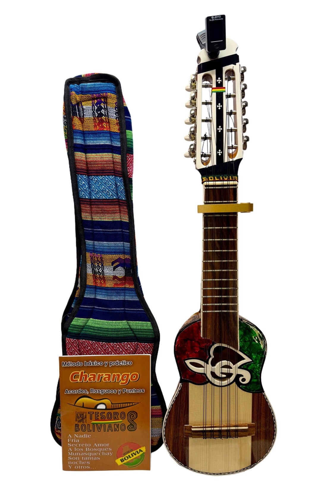 Bolivian Charango Reconditioned With Aguayo Case, Joyo Tuner & Guitar ...