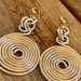 Silver Aluminum Wire Earrings: Handmade Abstract Sterling Earwire - Etsy