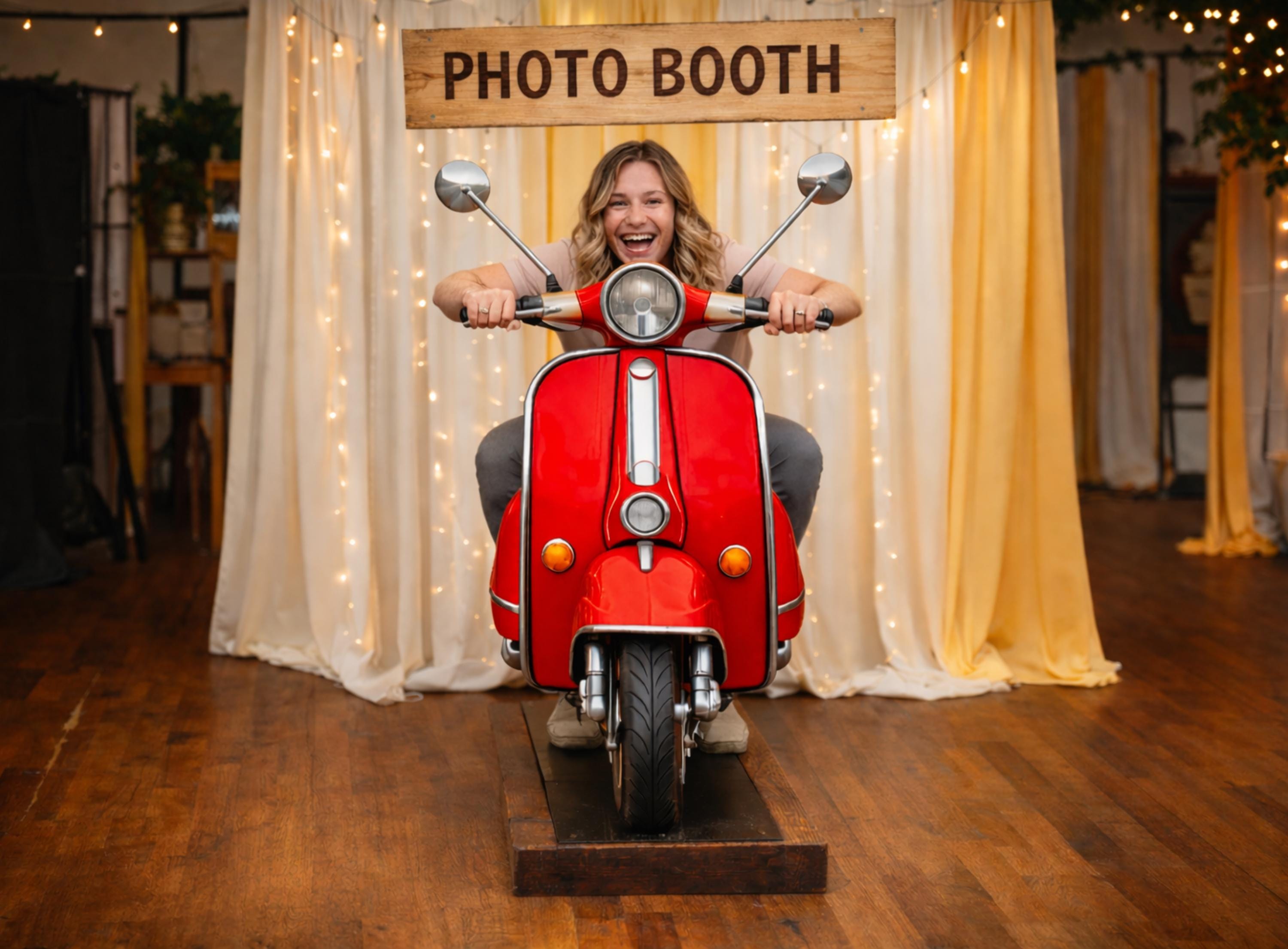 Vintage Vespa Photo Booth PNG Set | 8 Color Variations | Retro Party ...