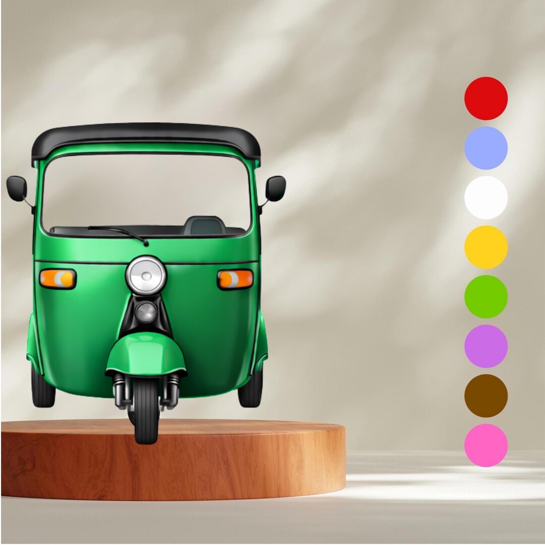 Rickshaw Photo Booth PNG Set | 8 Color Variations | Pakistani Indian ...