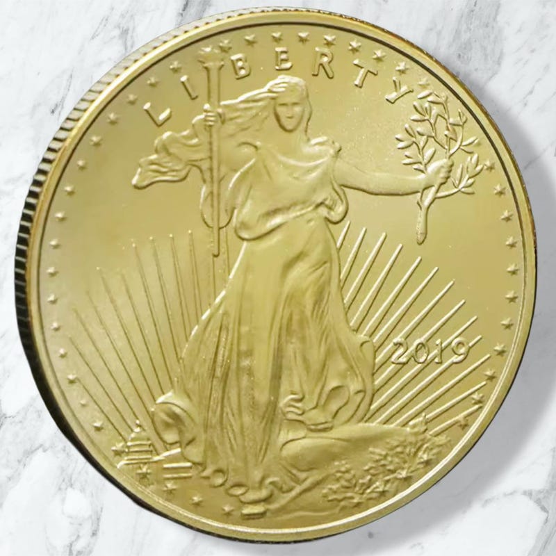 1 Ounce Gold Plated Coin - Etsy