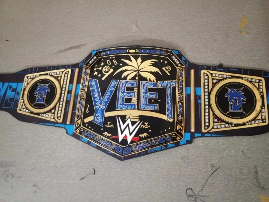WWE “YEET” Championship Belt Replica, Custom Roman Reigns Themed Title ...
