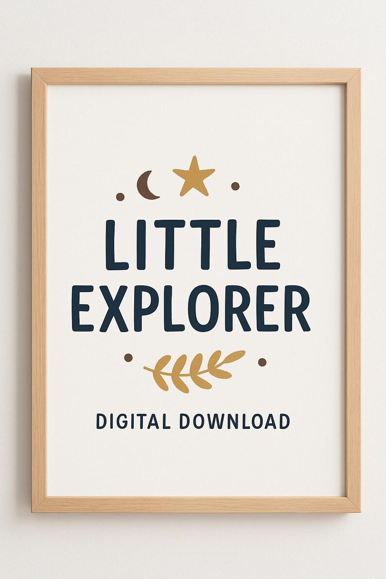 Little Explorer Nursery Printable – Kids Room Wall Art – Digital ...