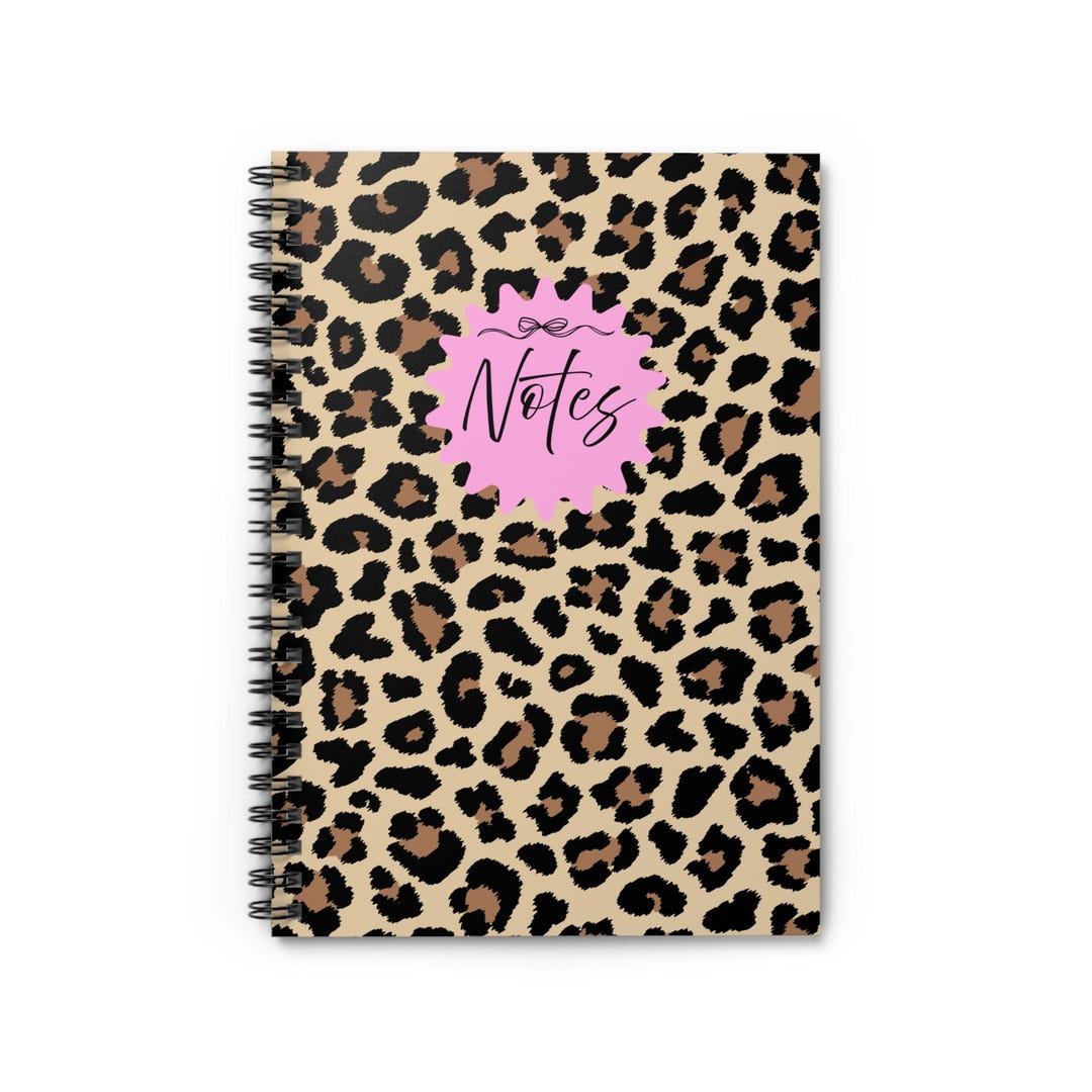 Leopard Print Notebook - Perfect for Notes, Journaling, Back to School ...
