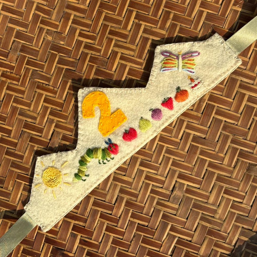 Personalized the Very Hungry Caterpillar Birthday Crown | the Very ...