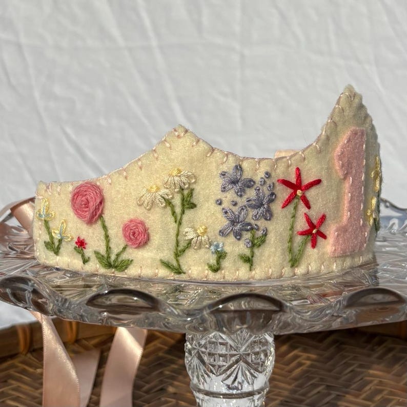 Personalized Flower Birthday Crown | Flower Birthday Crown | Custom ...