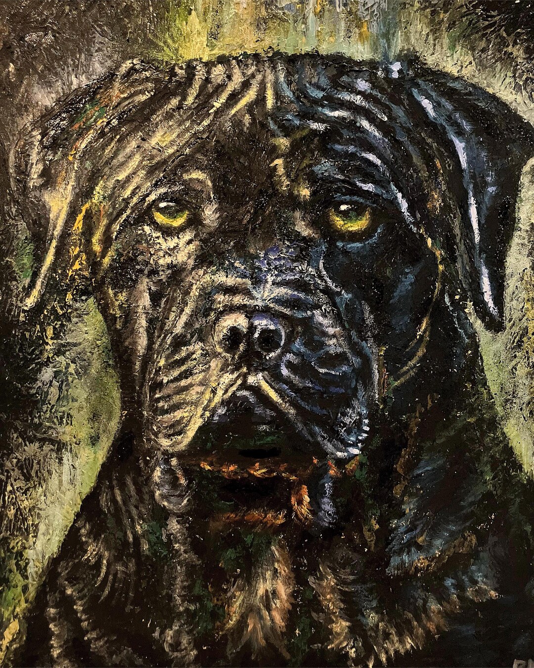 Custom Cane Corso Portrait Oil Painting - Pet Portrait - Etsy