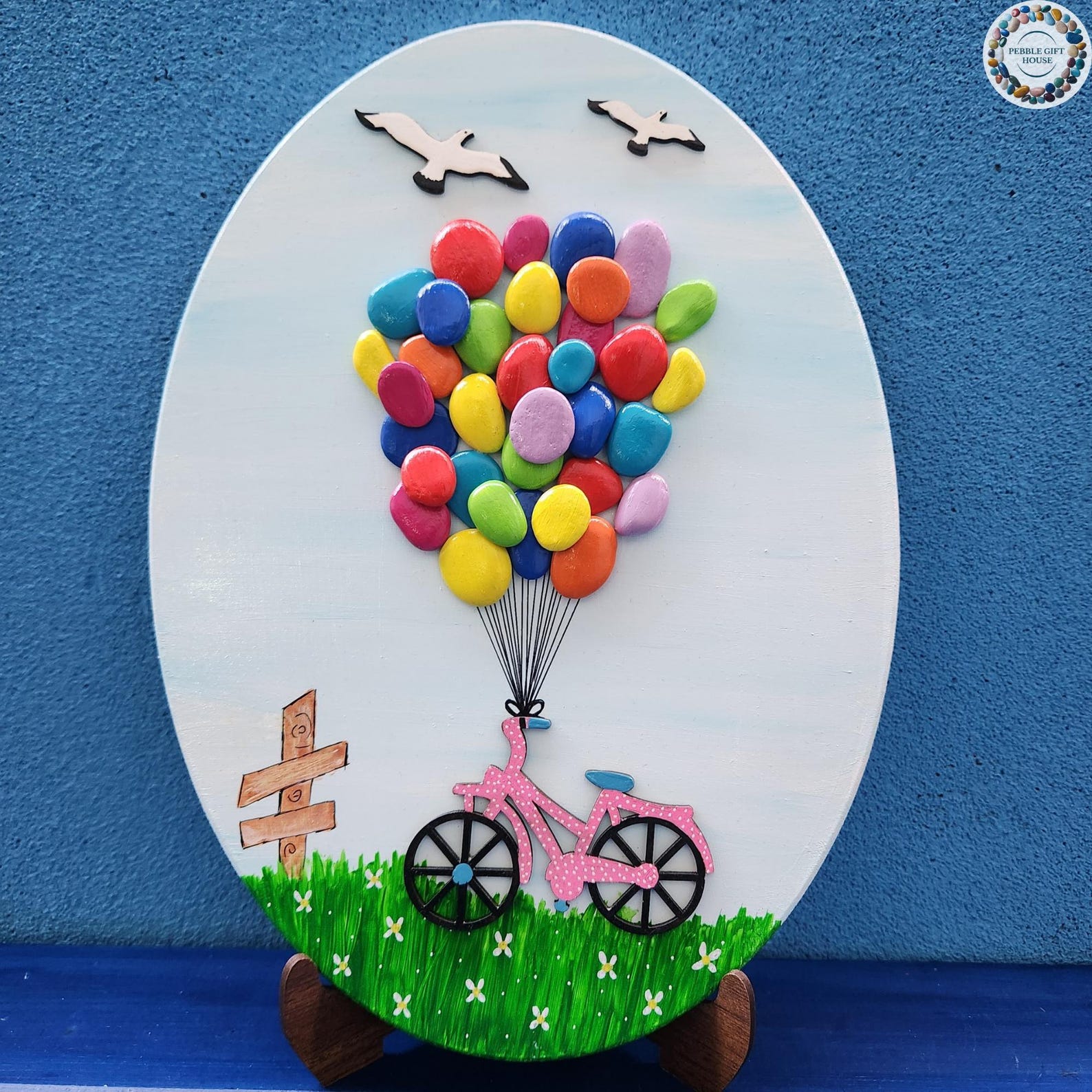 Colorful Balloon Pebble Art -personalized Gifts for Kids -housewarming ...