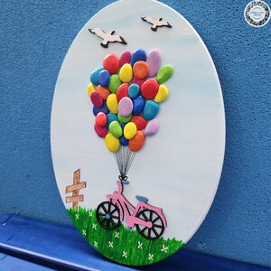 Colorful Balloon Pebble Art -personalized Gifts for Kids -housewarming ...