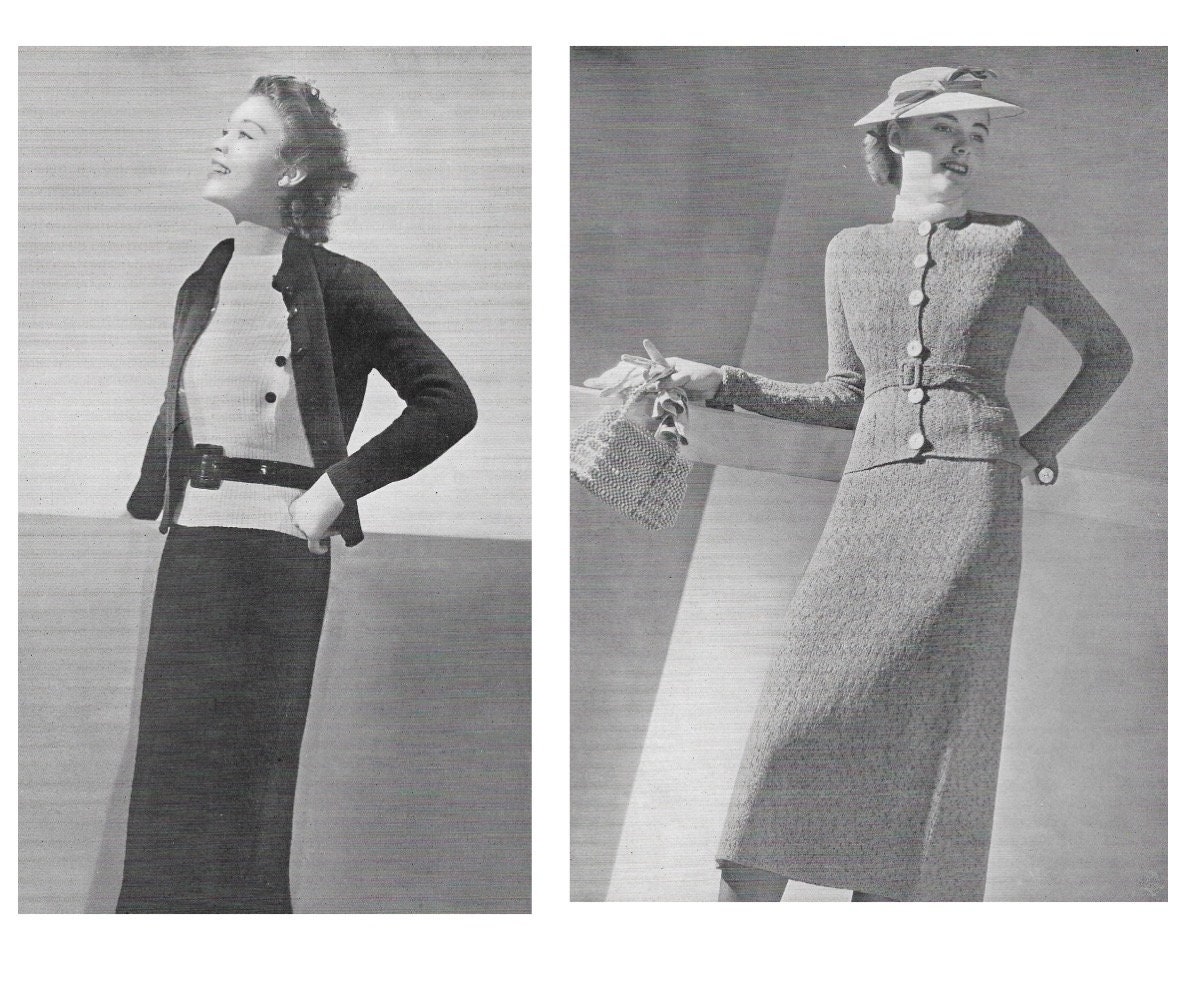 Vintage 1930s Knitting Pattern Booklet 1937 Bernat's Handicrafter Vol ...