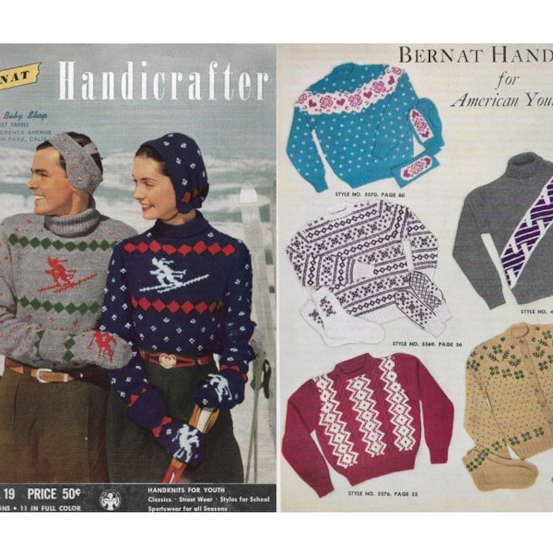 Pattern Book Fair Isle - Etsy