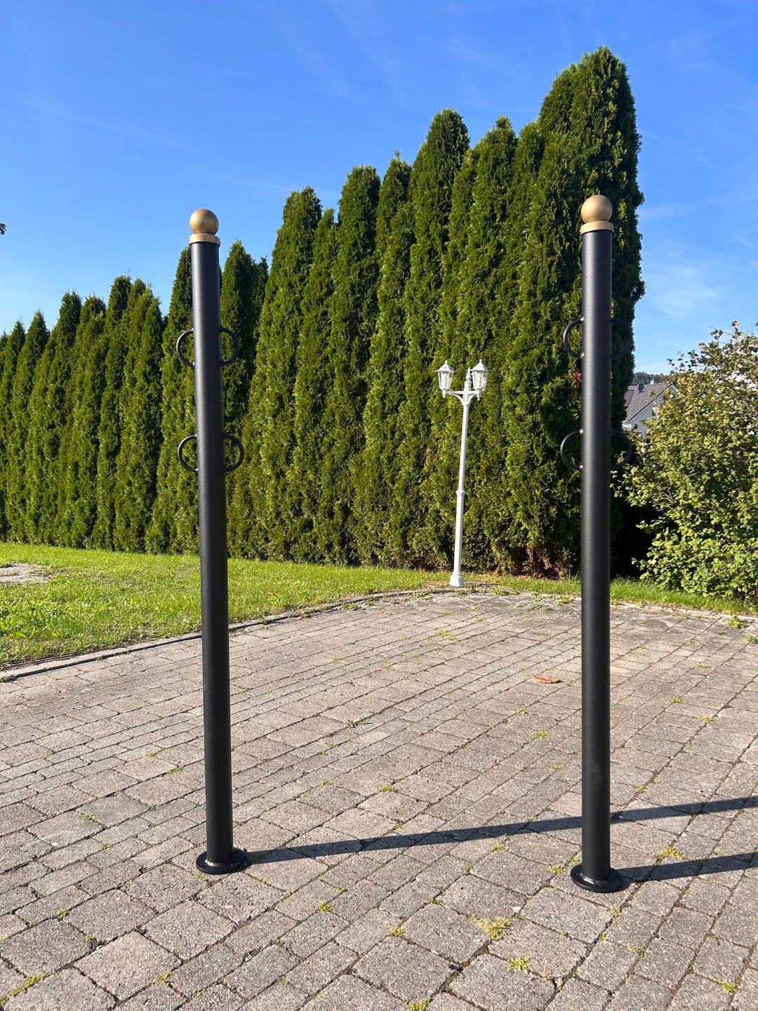 1.8 Meter Tie-up Posts (pair) for Horses - Grooming Area Posts - Wash ...