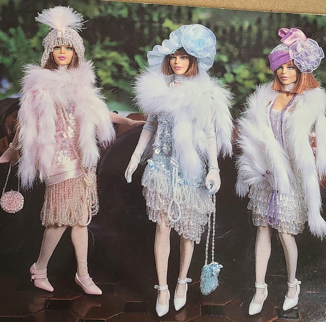 1925 Jeweled Flapper Girls - Etsy