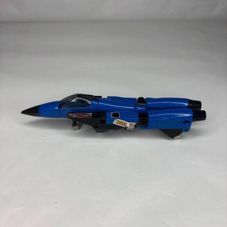Vintage 1983 Hasbro Takara Transformers Blue Airplane Jet Action Figure ...