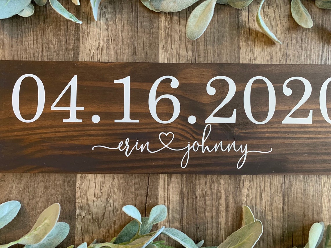 Save the Date Sign Wedding Announcement Sign Engagement - Etsy