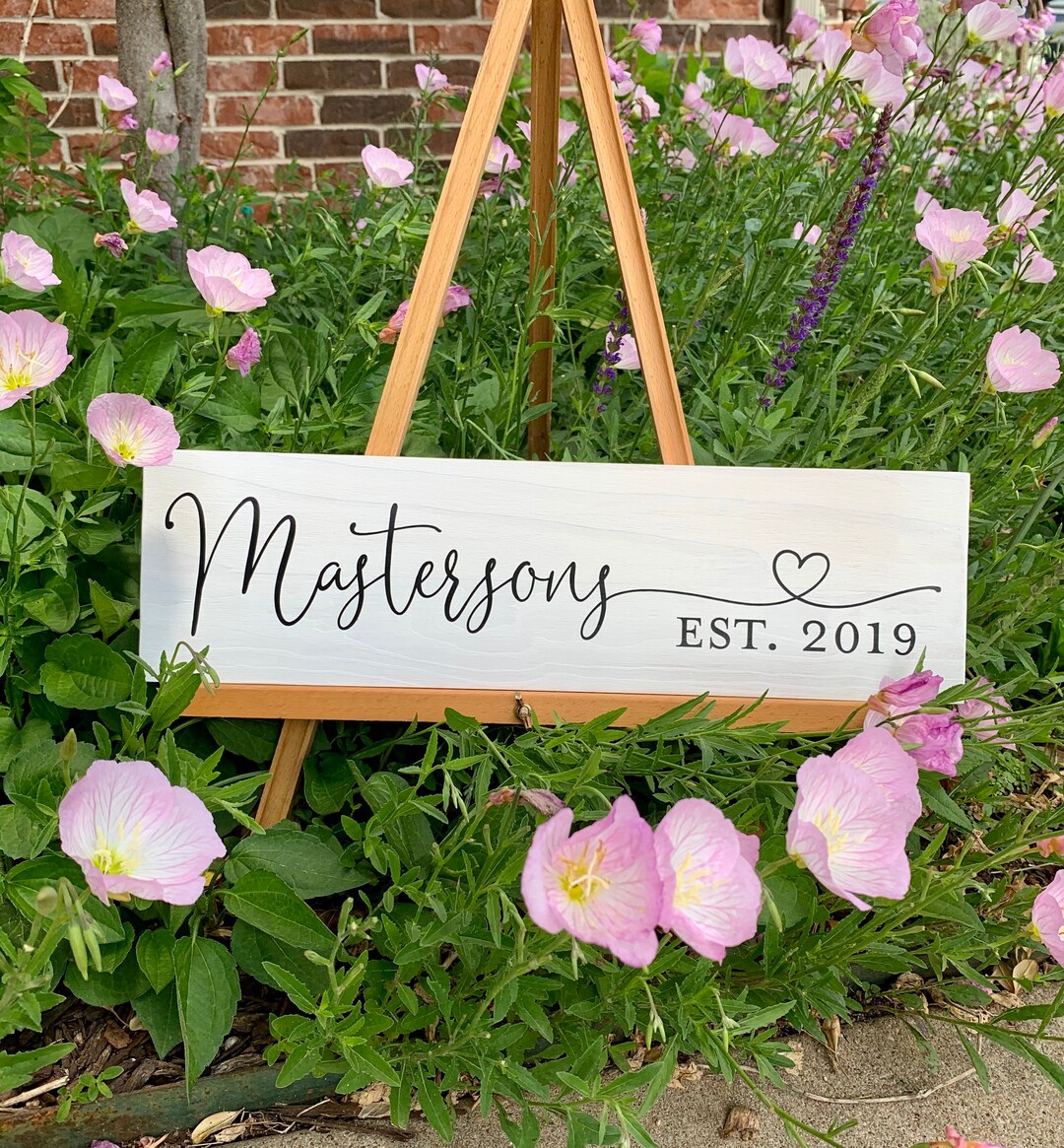 Save the Date Sign, Wedding Announcement Sign, Engagement Photo Prop ...