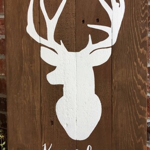 Personalized Buck Sign, Reclaimed Wood Buck Sign, Custom Deer Sign ...