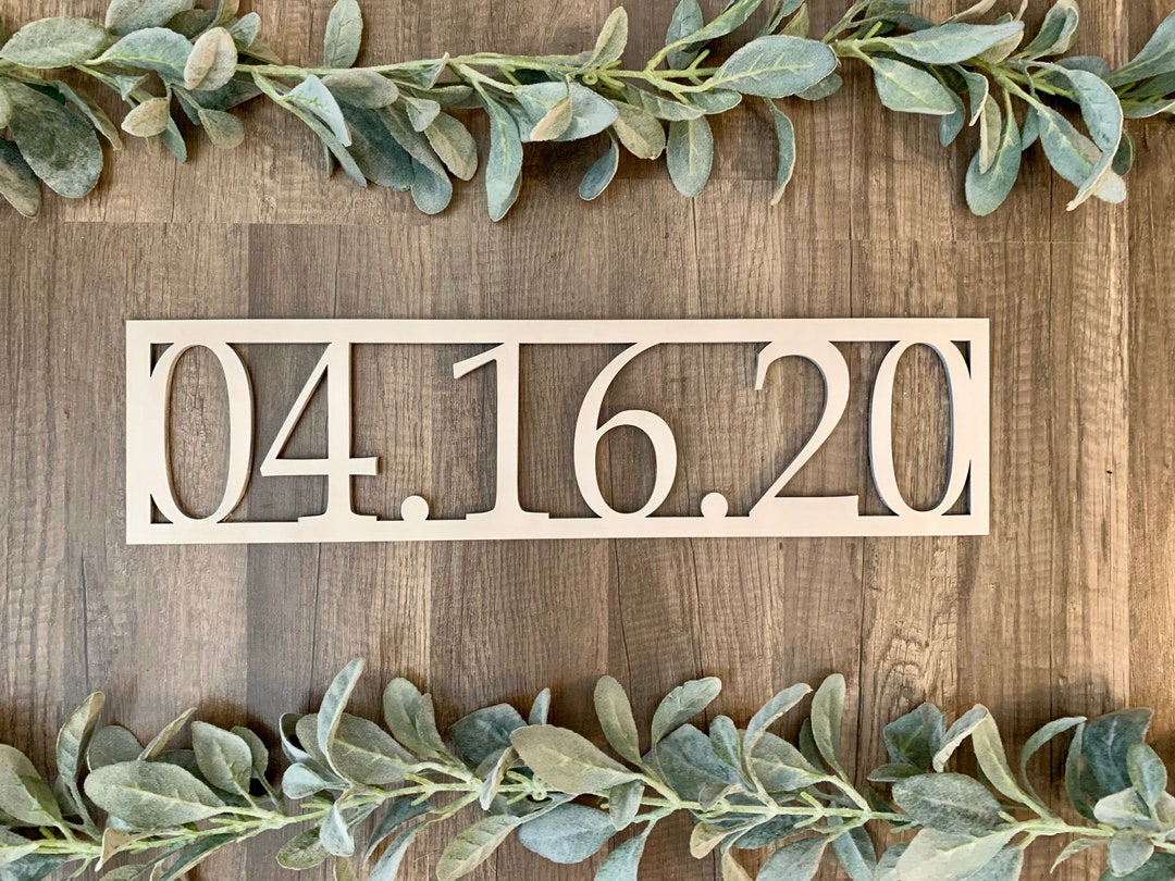 Save the Date Sign, Wedding Announcement Sign, Engagement Photo Prop ...