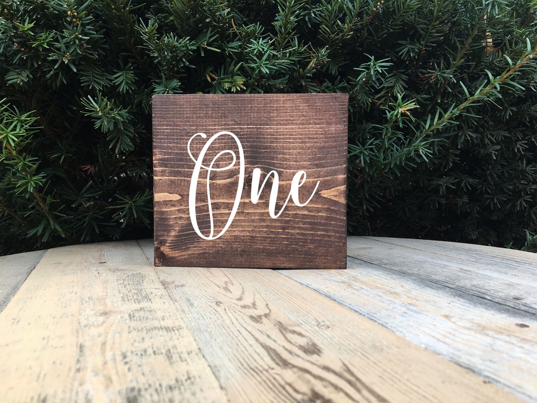 Wooden Table Numbers, Rustic Reception Centerpiece - Etsy
