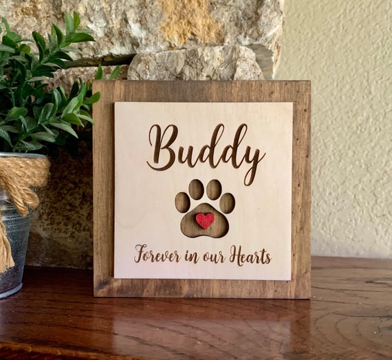 Custom Engraved Pet Memorial Sign - Etsy