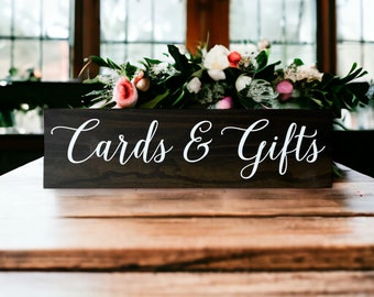 Wedding Cards Sign for Card and Gift Table, Wooden Cutout or Party Card ...