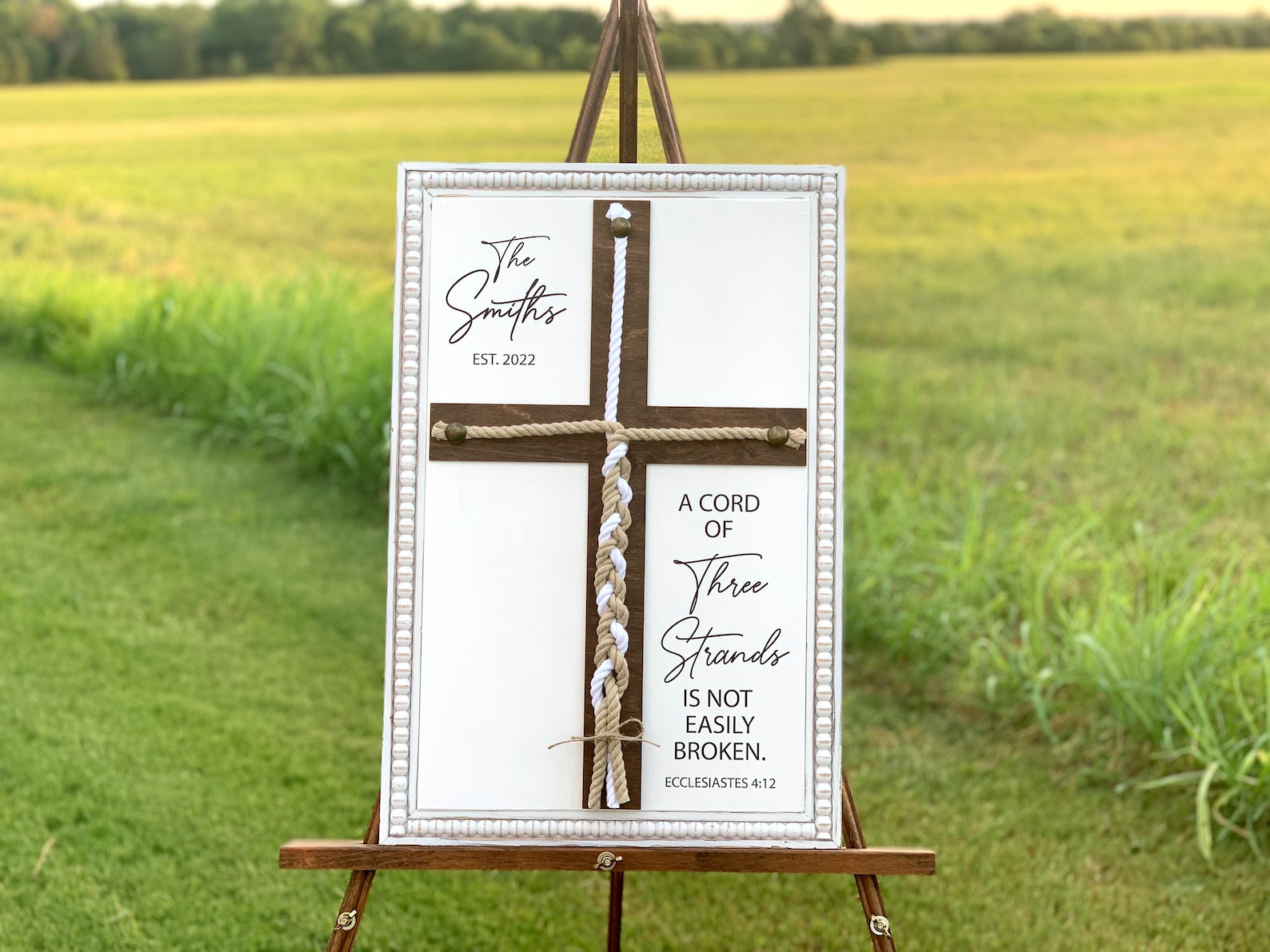 A Cord of Three Strands Unity Wedding Sign Rope Cross Unity - Etsy