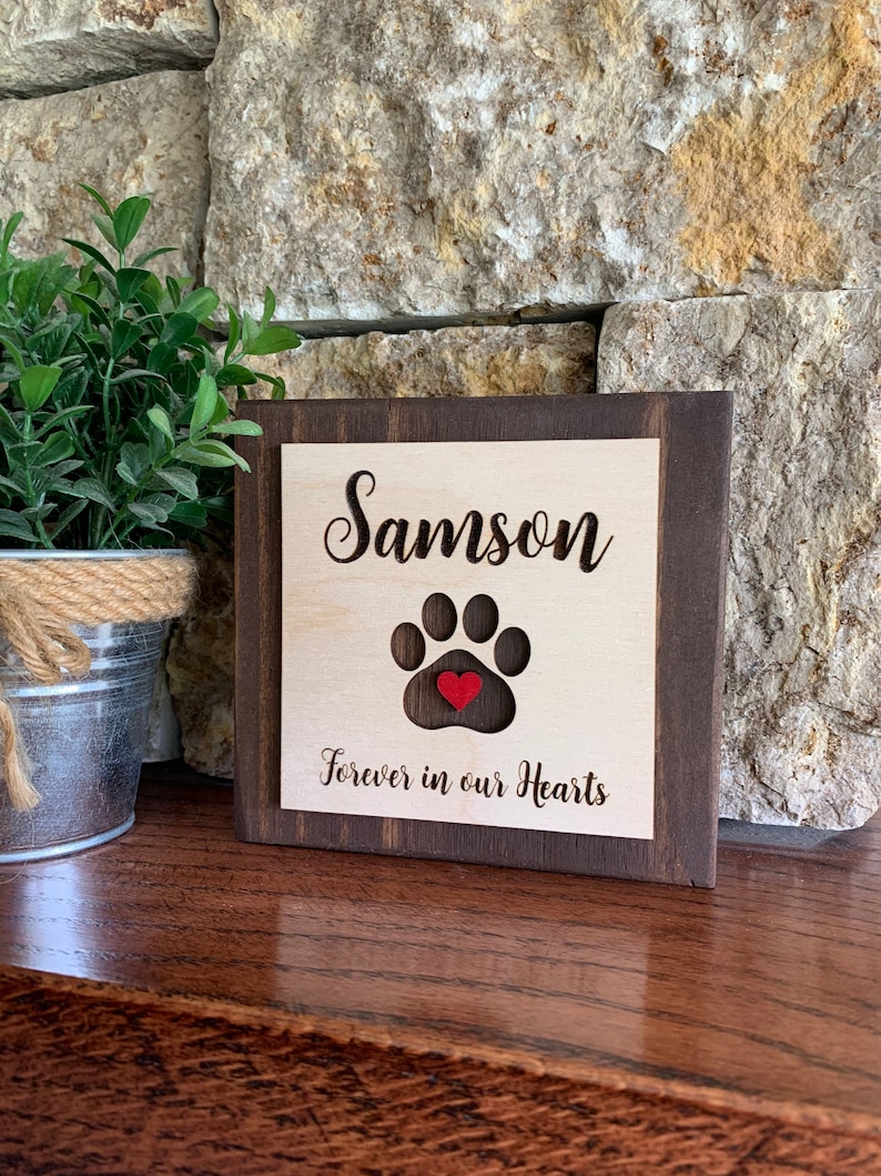 Custom Engraved Pet Memorial Sign - Etsy