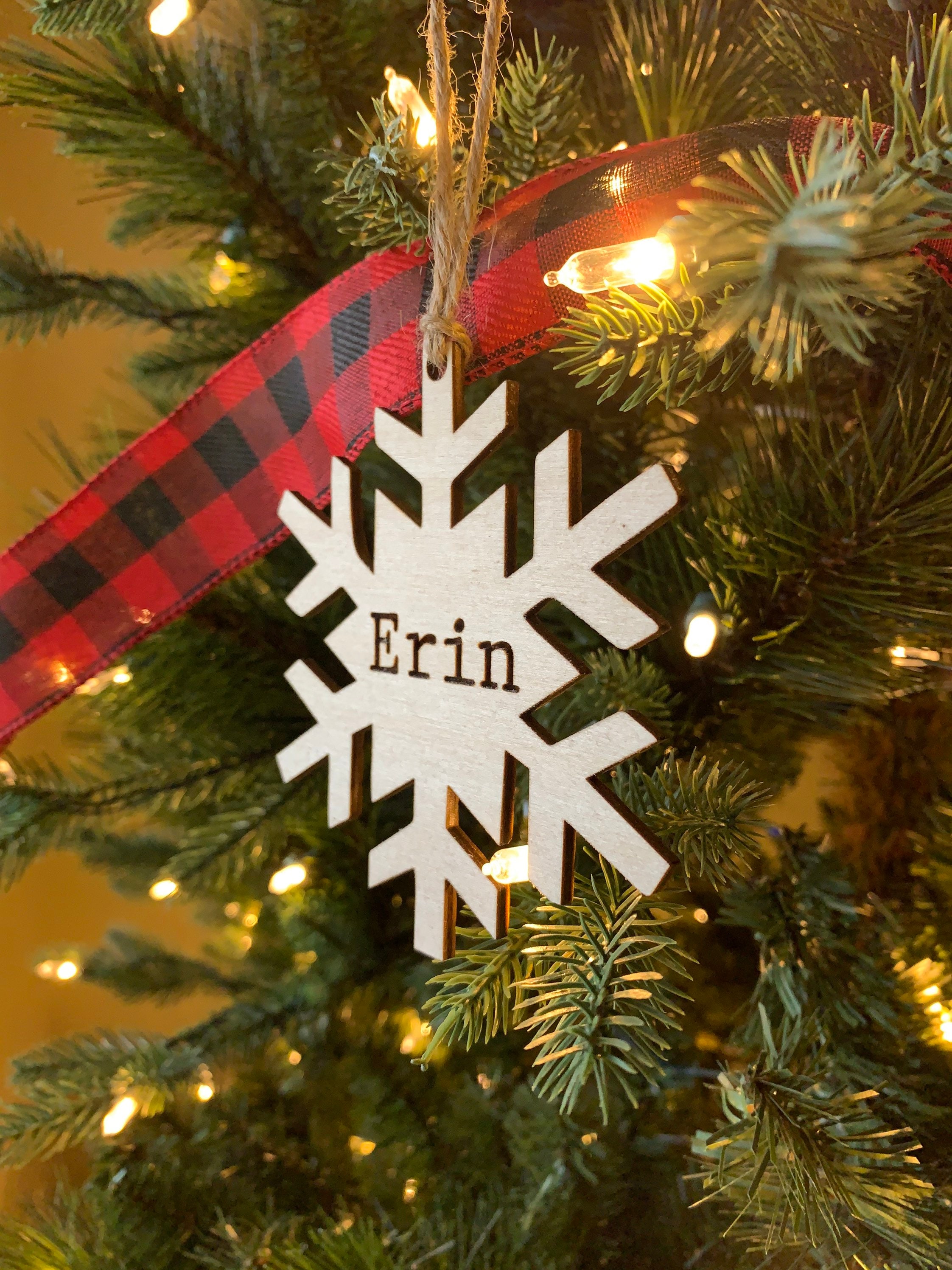 Stocking Name Tag Custom Engraved Tag | Etsy