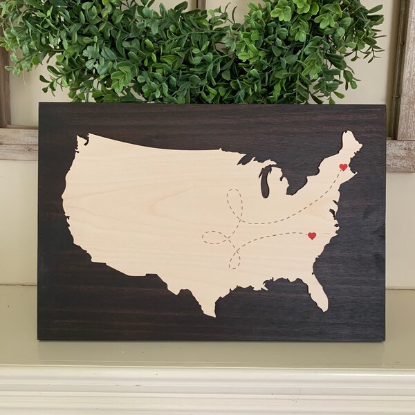 Custom Us Map - Etsy