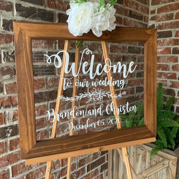 Framed Wedding Sign - Etsy