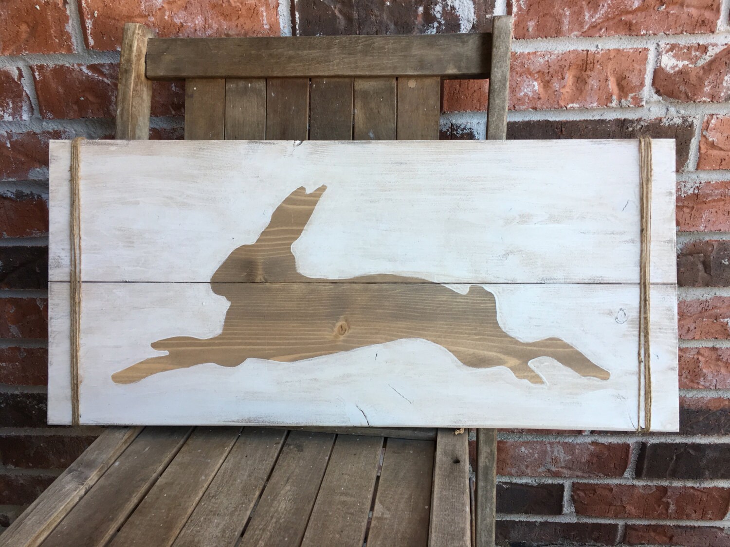 Rustic Easter Bunny Sign Farmhouse Easter Decor | Etsy