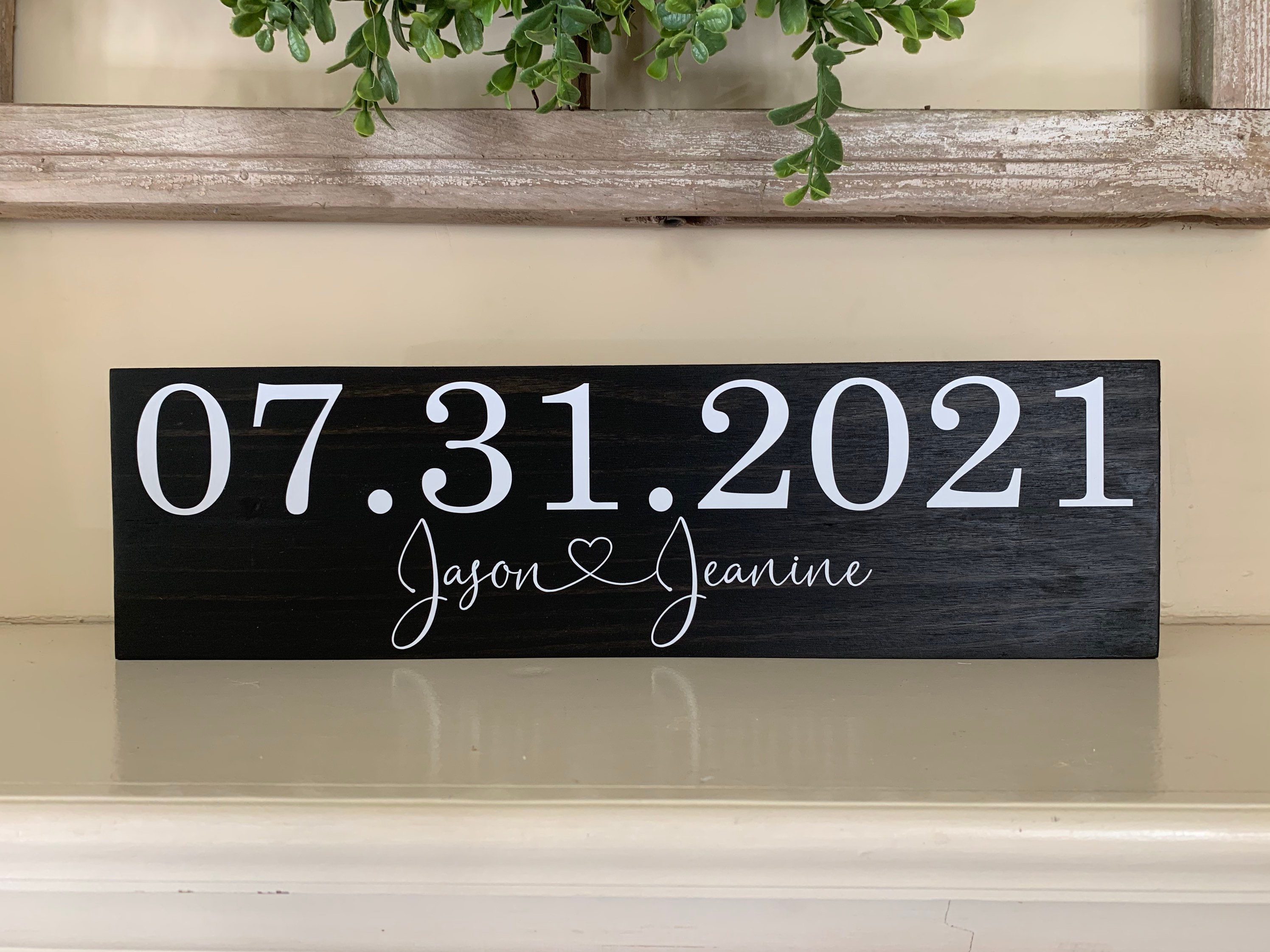 Save the Date Sign, Wedding Announcement Sign, Engagement Photo Prop ...