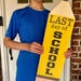First/last Day of School Photo Prop: Reusable Birch Wood Pencil Sign - Etsy