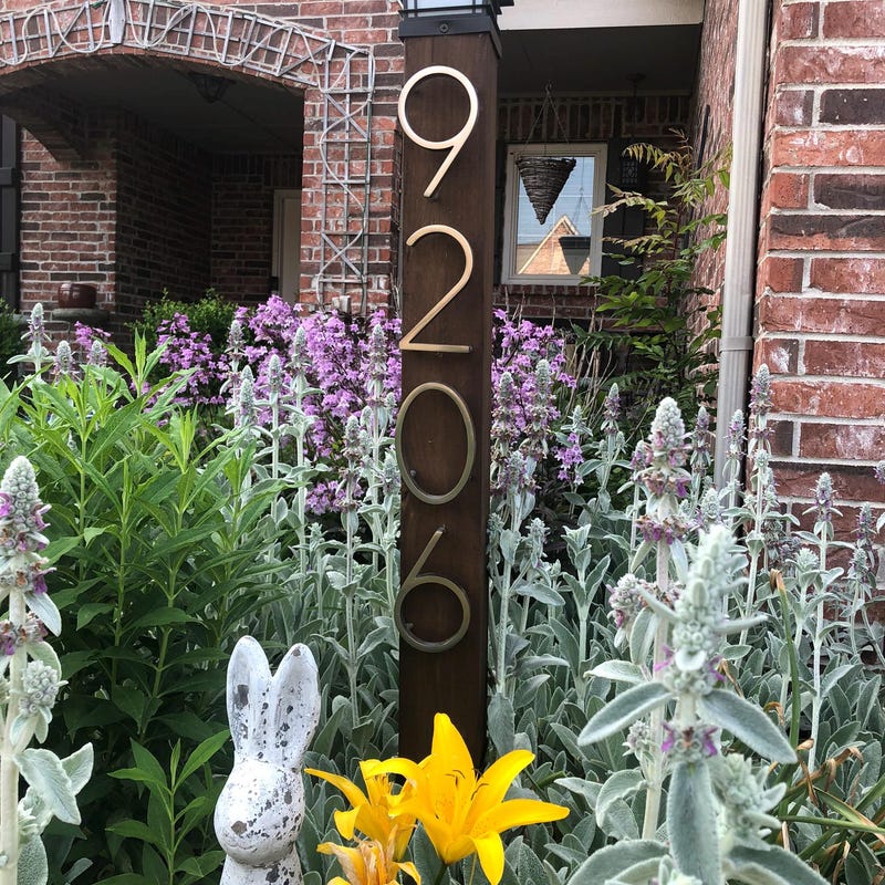 House Number Post - Etsy