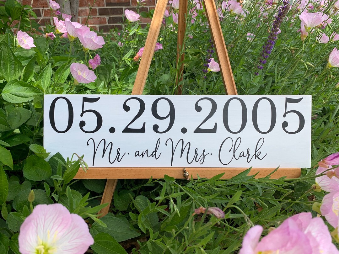 Save the Date Sign, Wedding Announcement Sign, Engagement Photo Prop ...