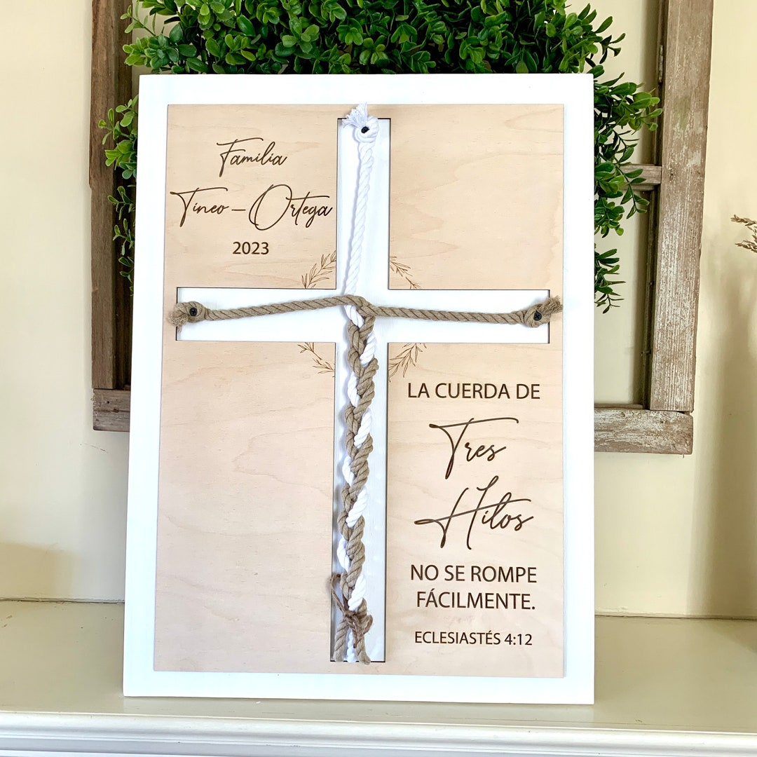 ENGRAVED, La Cuerda De Tres Hilos No Se Rompe Facilmente, Eclesiastes 4 ...