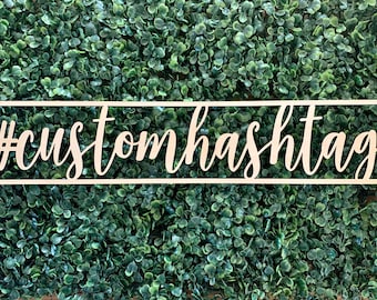 Custom Hashtag Sign | Etsy