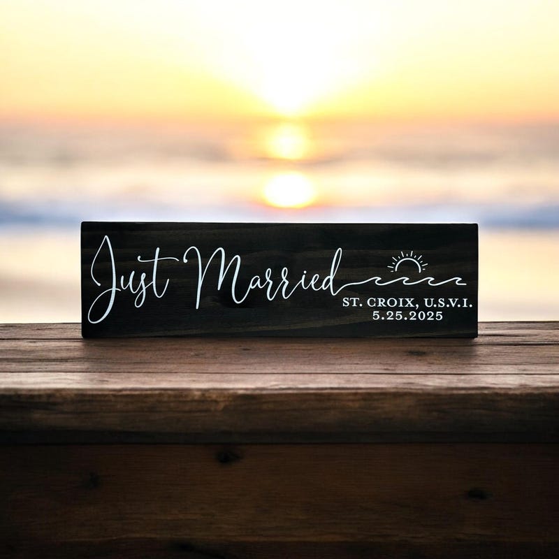 Just Married Signs - Etsy